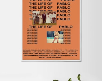 The Life of Pablo Poster - Etsy