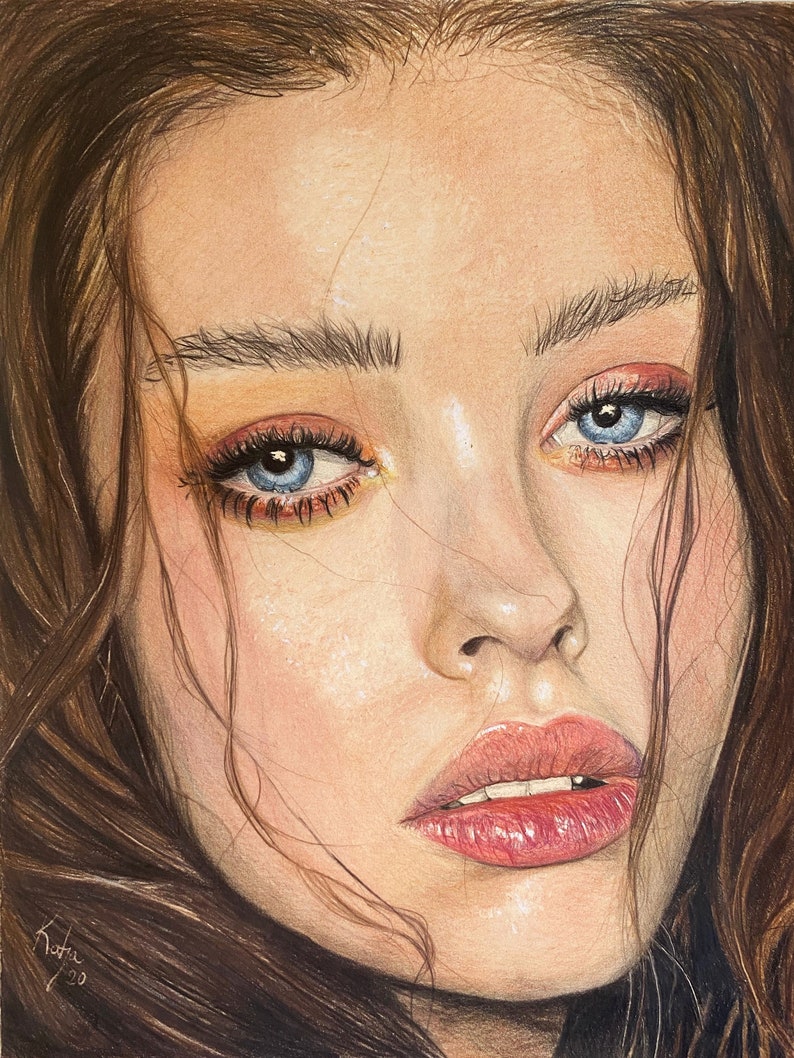 Unknown Woman Portrait - Etsy