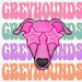 Greyhounds Preppy Mascot PNG, Pink Mascot Sublimation Design, Pastel ...