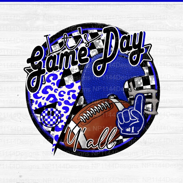 Blue Game Day Png - Etsy