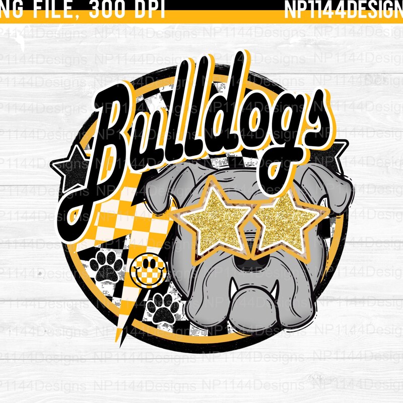 Bulldog Paw Print - Etsy