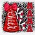 Cheer Red Leopard Print Alphabet Bundle PNG, Cheer Sublimation Design ...