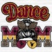 Dance Mom PNG, Purple and Yellow Gold Team Colors, Leopard Print ...