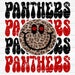 Panthers Stacked PNG School Mascots Black and Red Team - Etsy