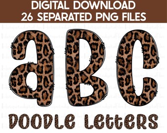 Doodle Letters, Sublimation Upper Case Alphabet, Alphabet Red Glitter ...