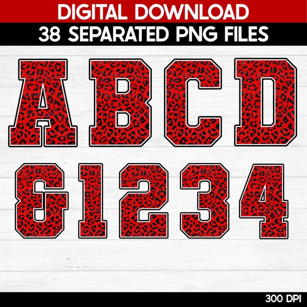 Animal Print Letters - Etsy