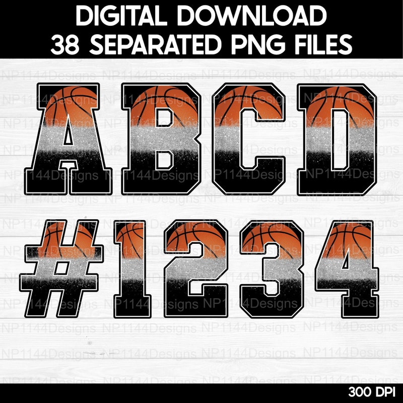 Basketball Font Download - Etsy