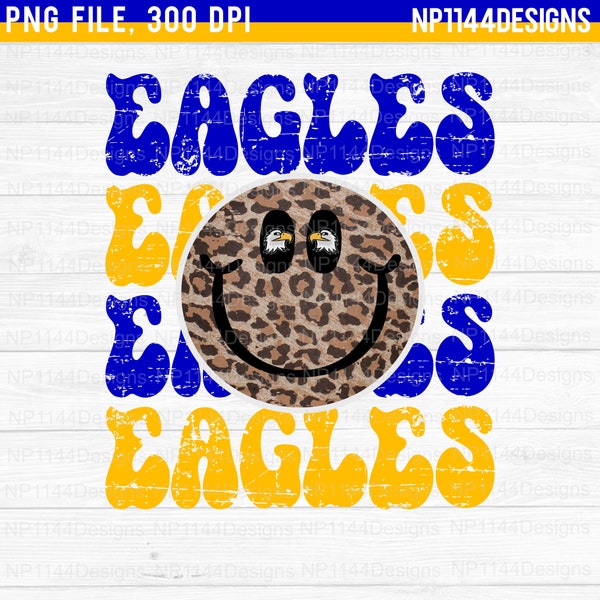 Blue and Yellow Eagles Png - Etsy