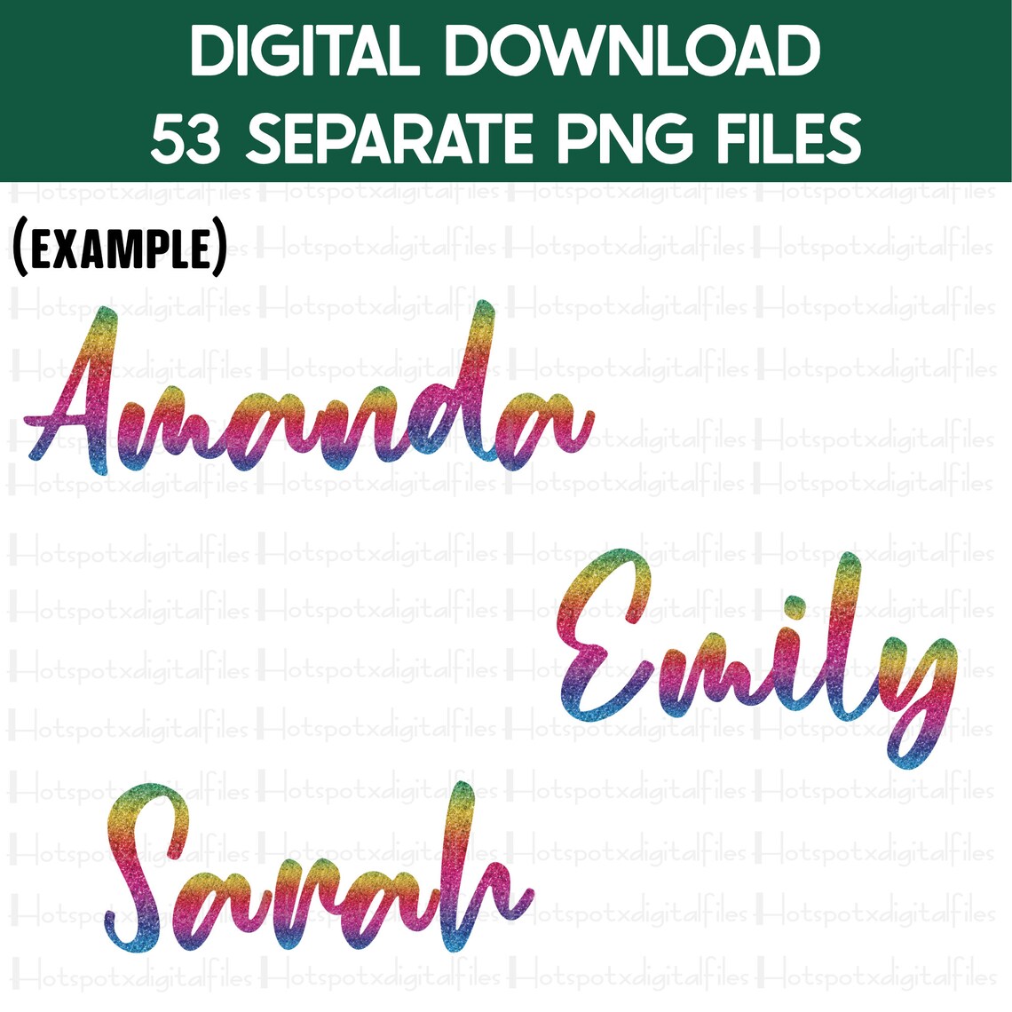 Rainbow Glitter Alphabet Bundle PNG Capital and Small Letters - Etsy