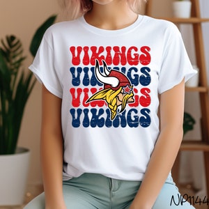 Vikings Preppy Mascot PNG, Navy Blue and Red Team Spirits, Retro ...