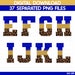 Half Leopard Royal Blue and Gold Alphabet Bundle Sublimation - Etsy