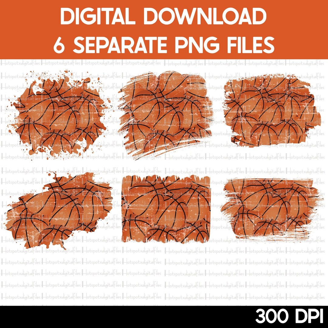 Distressed Basketball Patches Bundle PNG, Sublimation Patches PNG ...