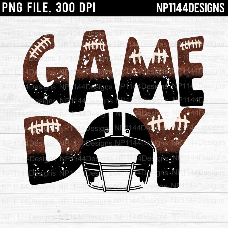 Football Game Day Helmet PNG Distressed Game Day Sports - Etsy