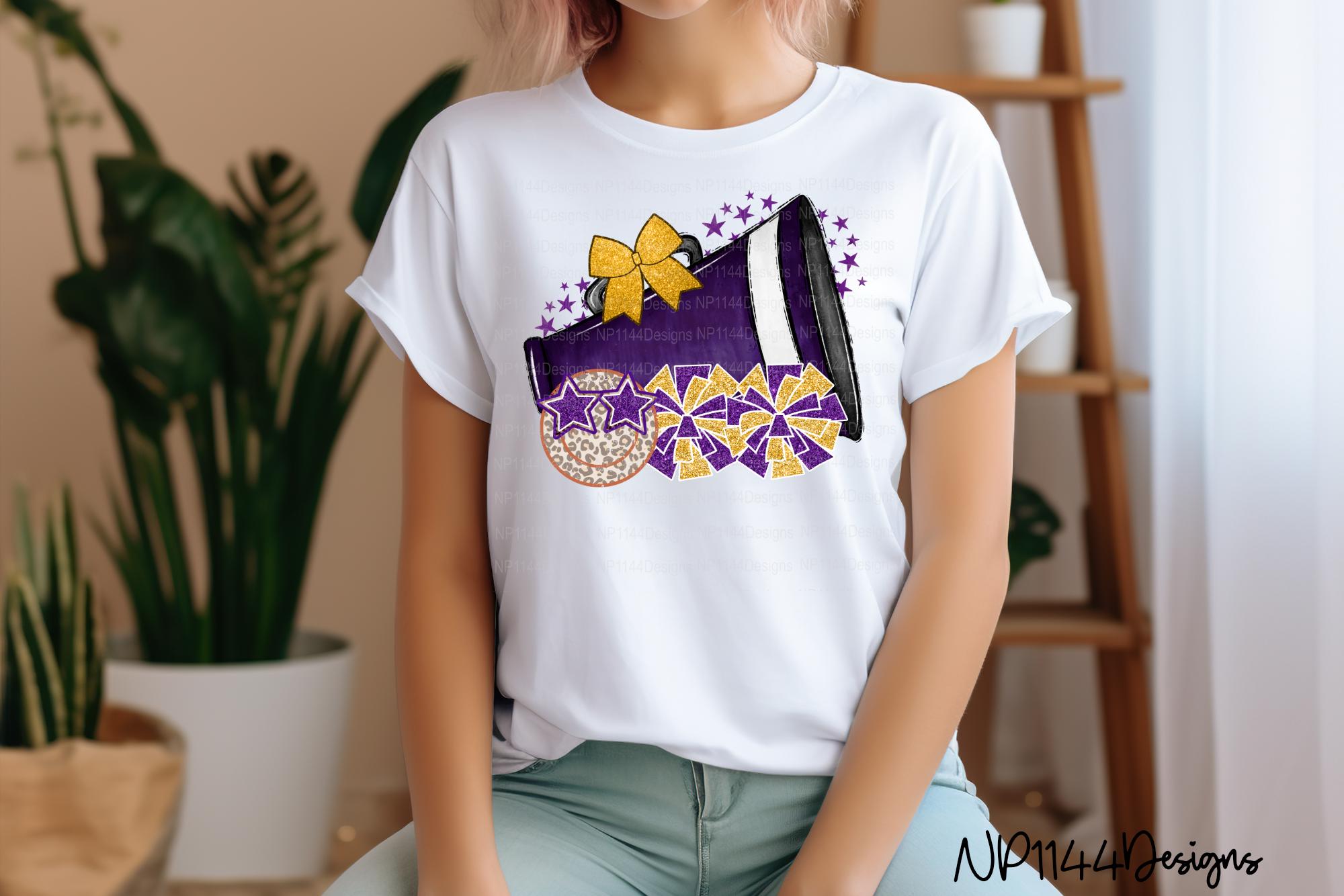 Purple and Gold Cheer Design: Team Spirit PNG (digital Download) - Etsy