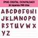 Pink Leopard Alphabet Bundle , Leopard Print PNG , Sublimation Designs ...