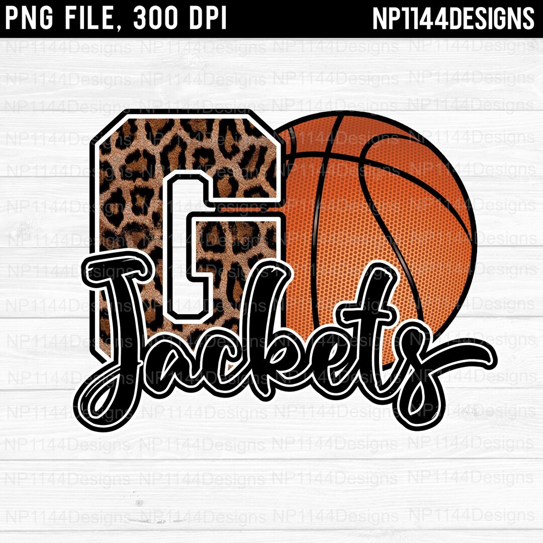 Go Jackets Basketball PNG, Jackets Basketball, Leopard Print ...
