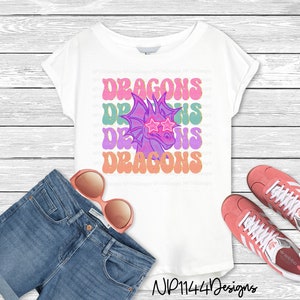Dragons Preppy Mascot PNG: Pink, School Mascot, Star Eyes Design ...