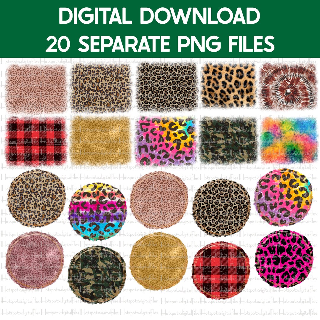 Animal Print Sublimation Background Bundle, Sublimation Back Splash ...