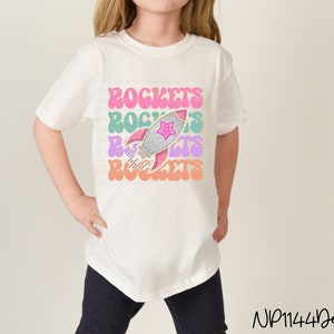 Rockets Preppy Mascot PNG: Pink, School Mascot, Sublimation Design ...
