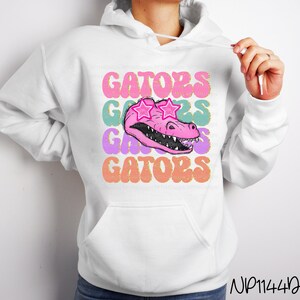 Gators Preppy Mascot PNG: Pink, School Mascot, Star Eyes Design ...