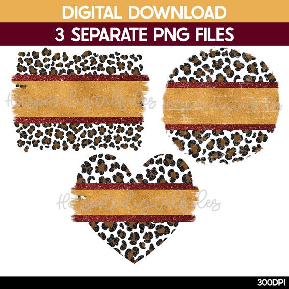 Background Bundle Gold and Maroon Center Leopard Leopard - Etsy