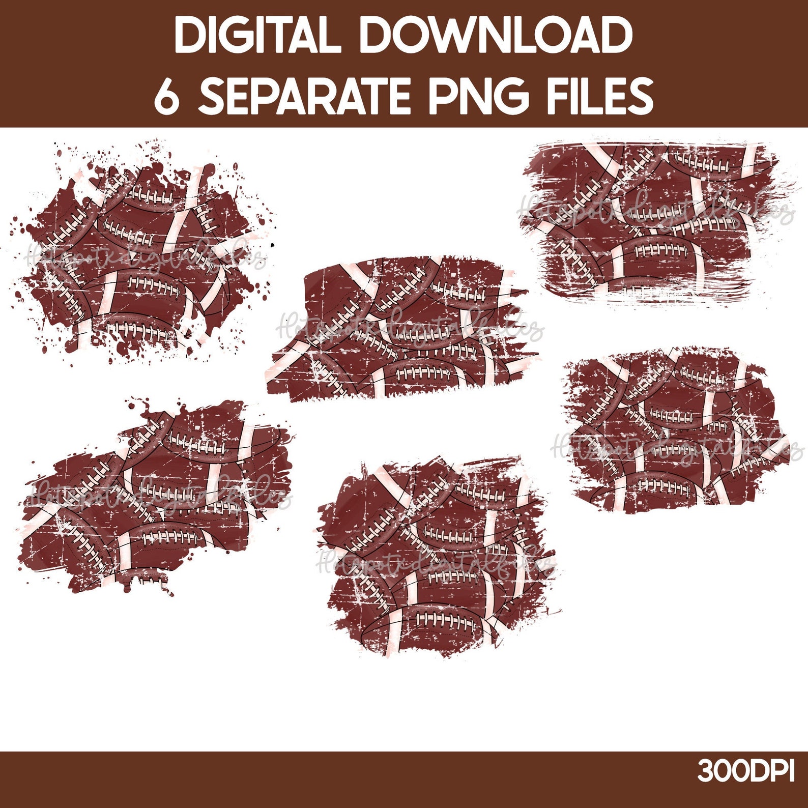 Distressed Football Sublimation Patches PNG Football Patches - Etsy