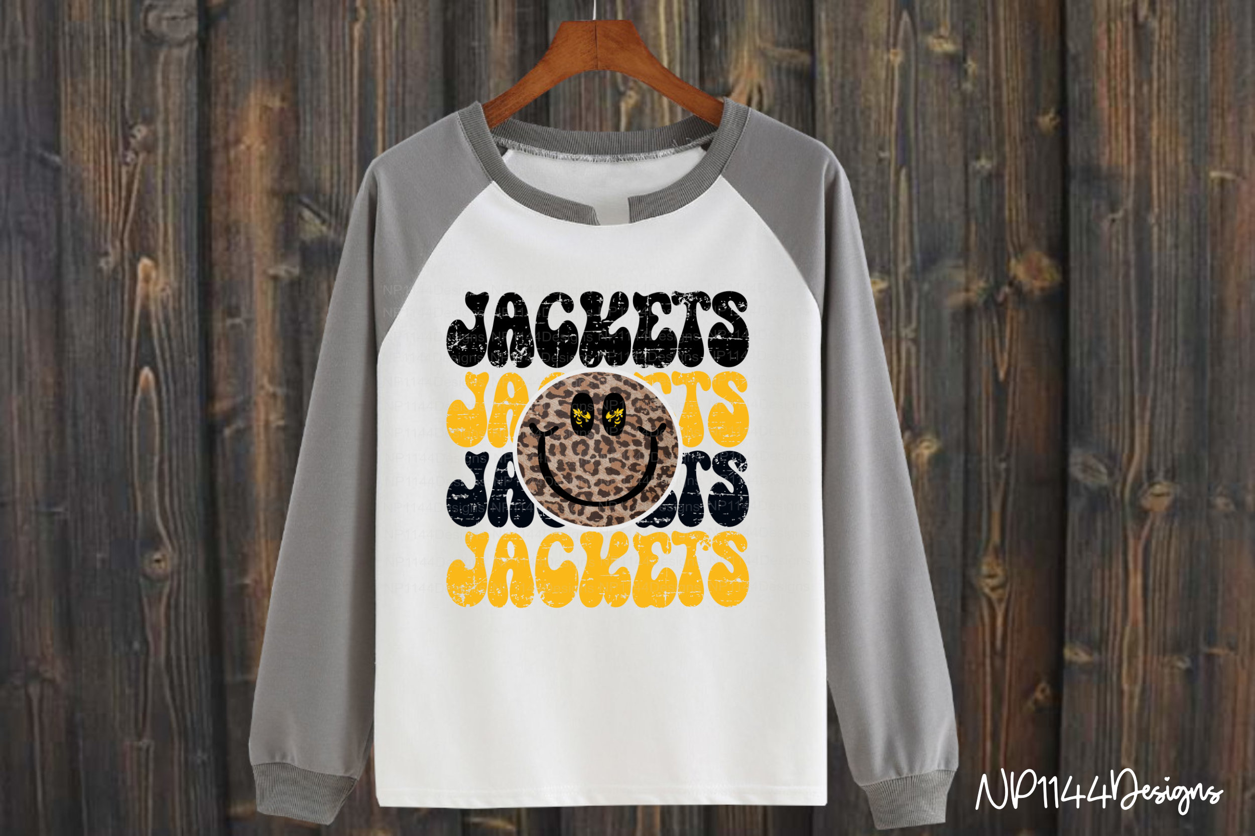 Jackets Stacked Retro PNG, Yellow Jackets School Mascot Retro, Back to ...