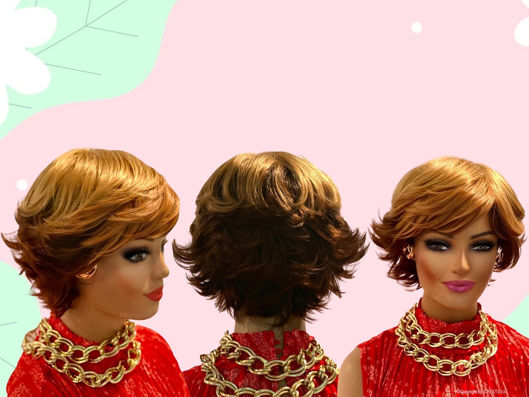 Cristoli TABITHA Short Pixie Wig Human Hair Blend Color - Etsy