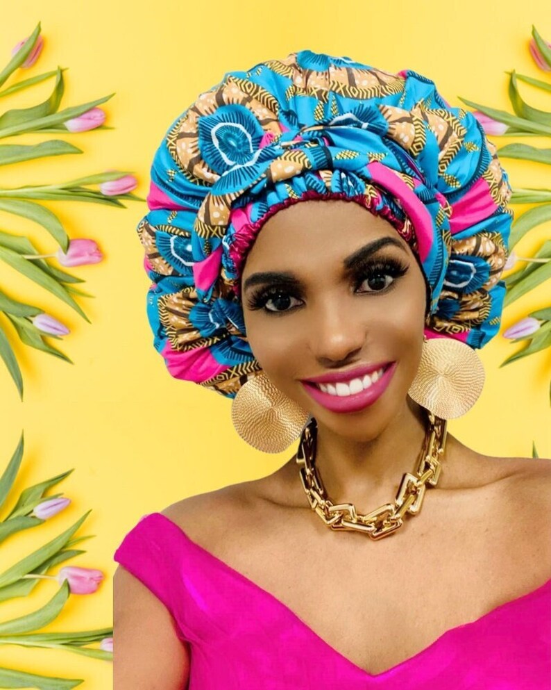 Cristoli Satin Lined Sleeping Bonnet African Headwrap Turban - Etsy