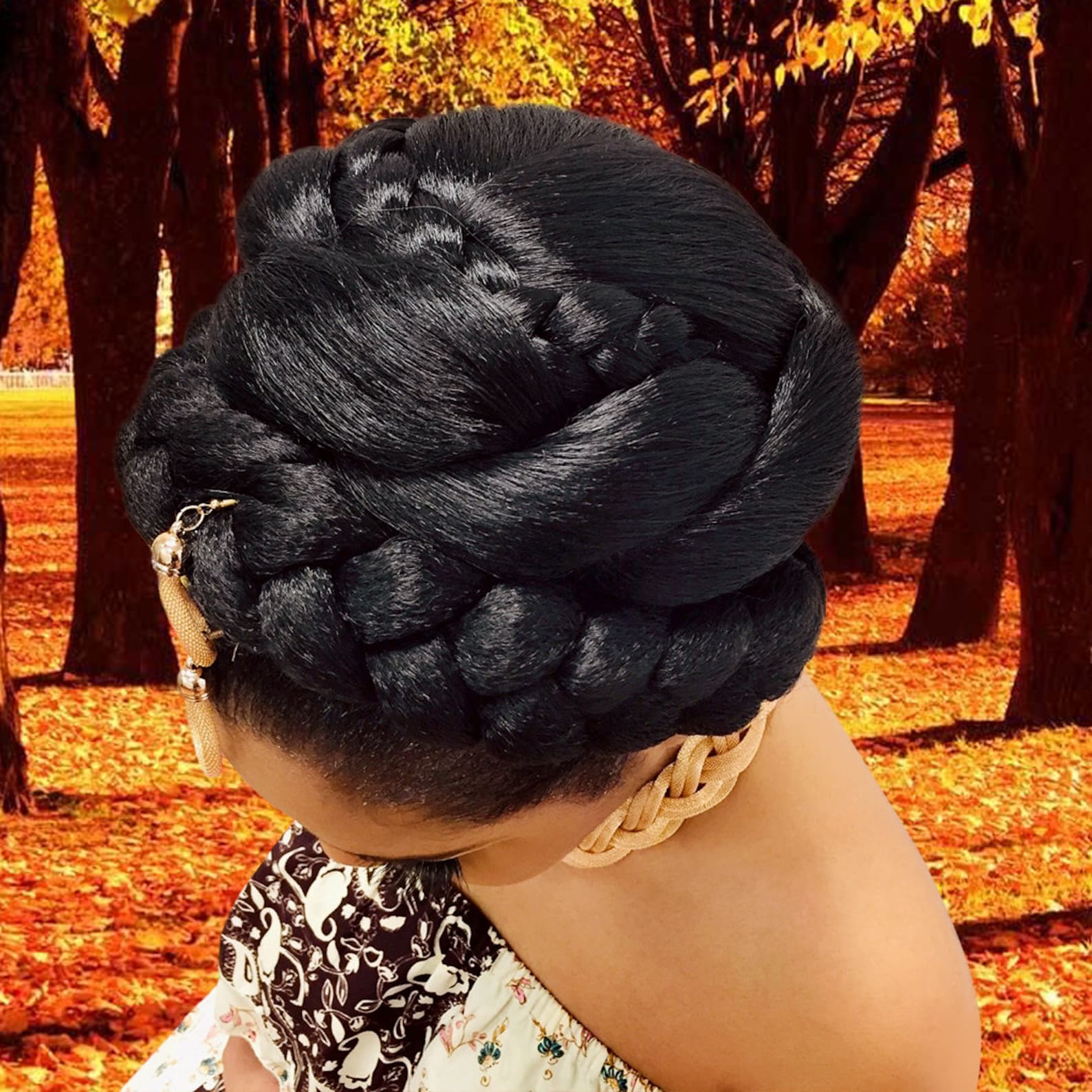 Cristoli Hair Bun fatima for Natural Hair African - Etsy