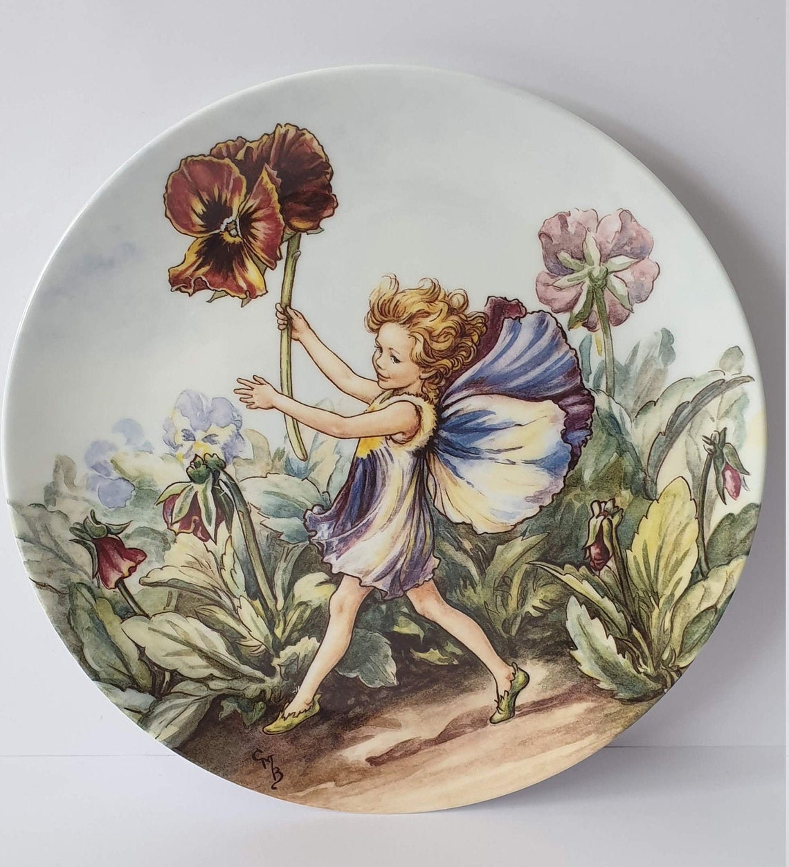 Flower Fairy Plate the Pansy Fairy World of Flower Fairies | Etsy