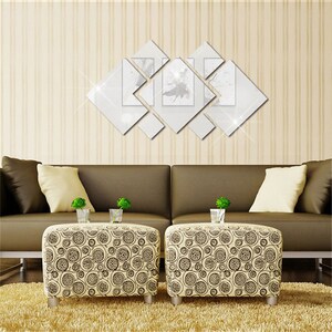 Living Room Decoration Modern Wallpaper Stickers Square - Etsy
