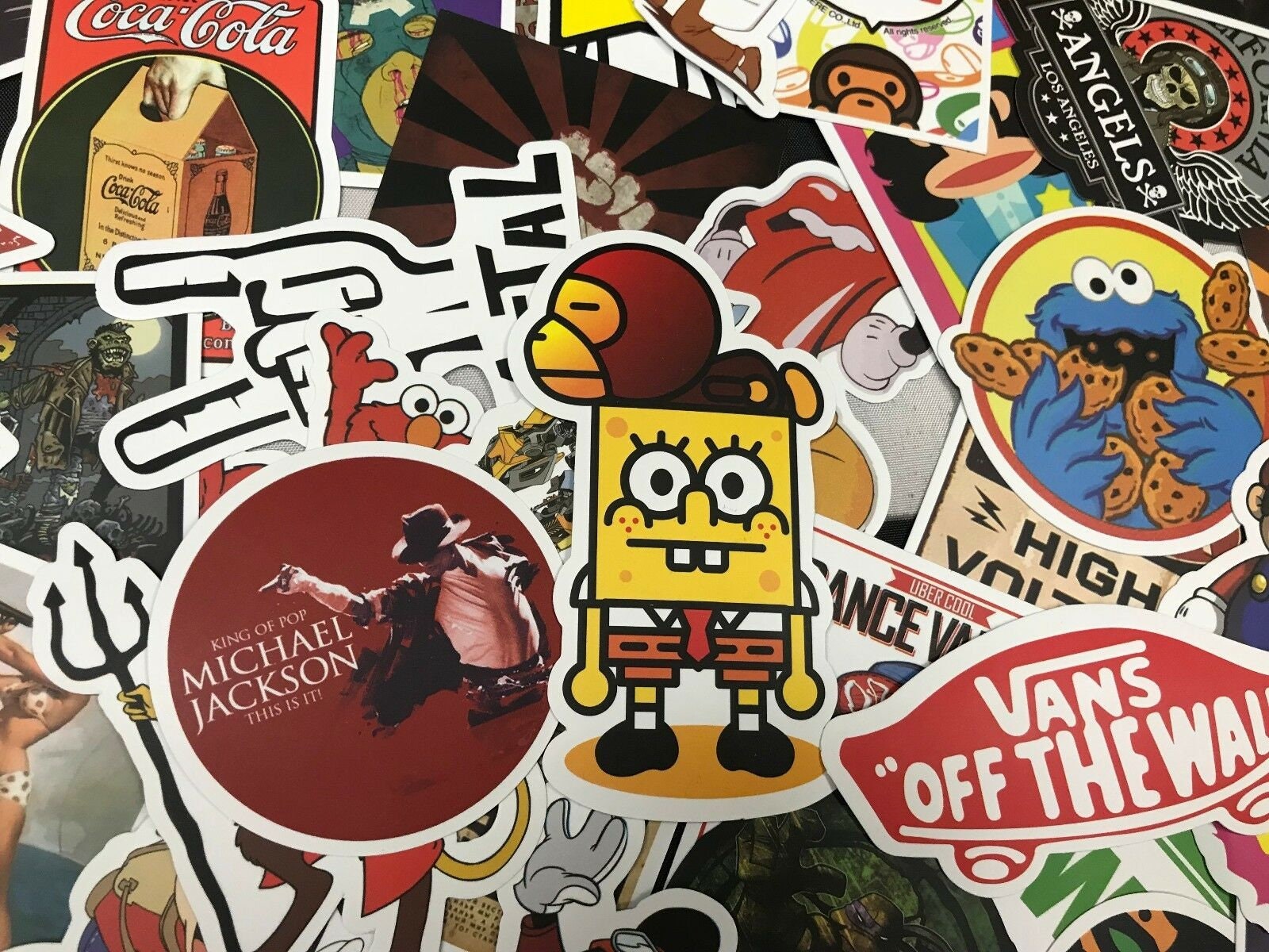 Lot 100 Random Vinyl Laptop Skateboard Stickers bomb Luggage | Etsy