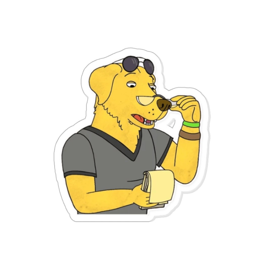 Mr. Peanutbutter Stickers, Custom Monogram Sticker, Monogram Sticker ...