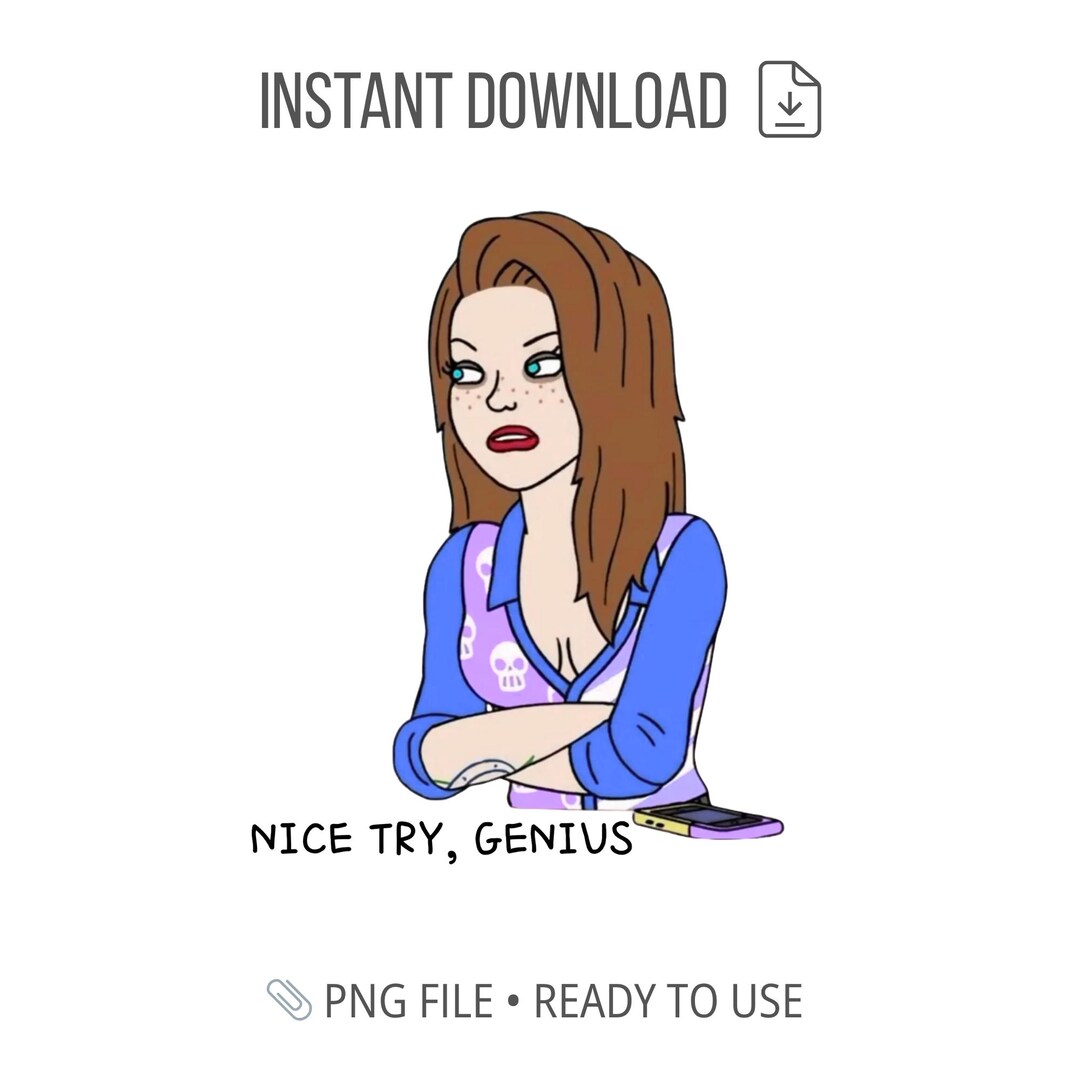 Sarah Lynn Inspired Digital Sticker | Bojack Vibes Cartoon Girl PNG ...