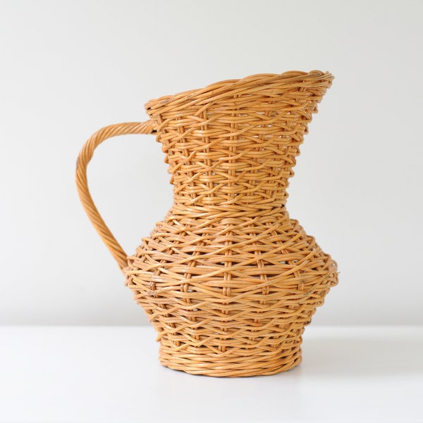 Wicker Pitcher - Etsy