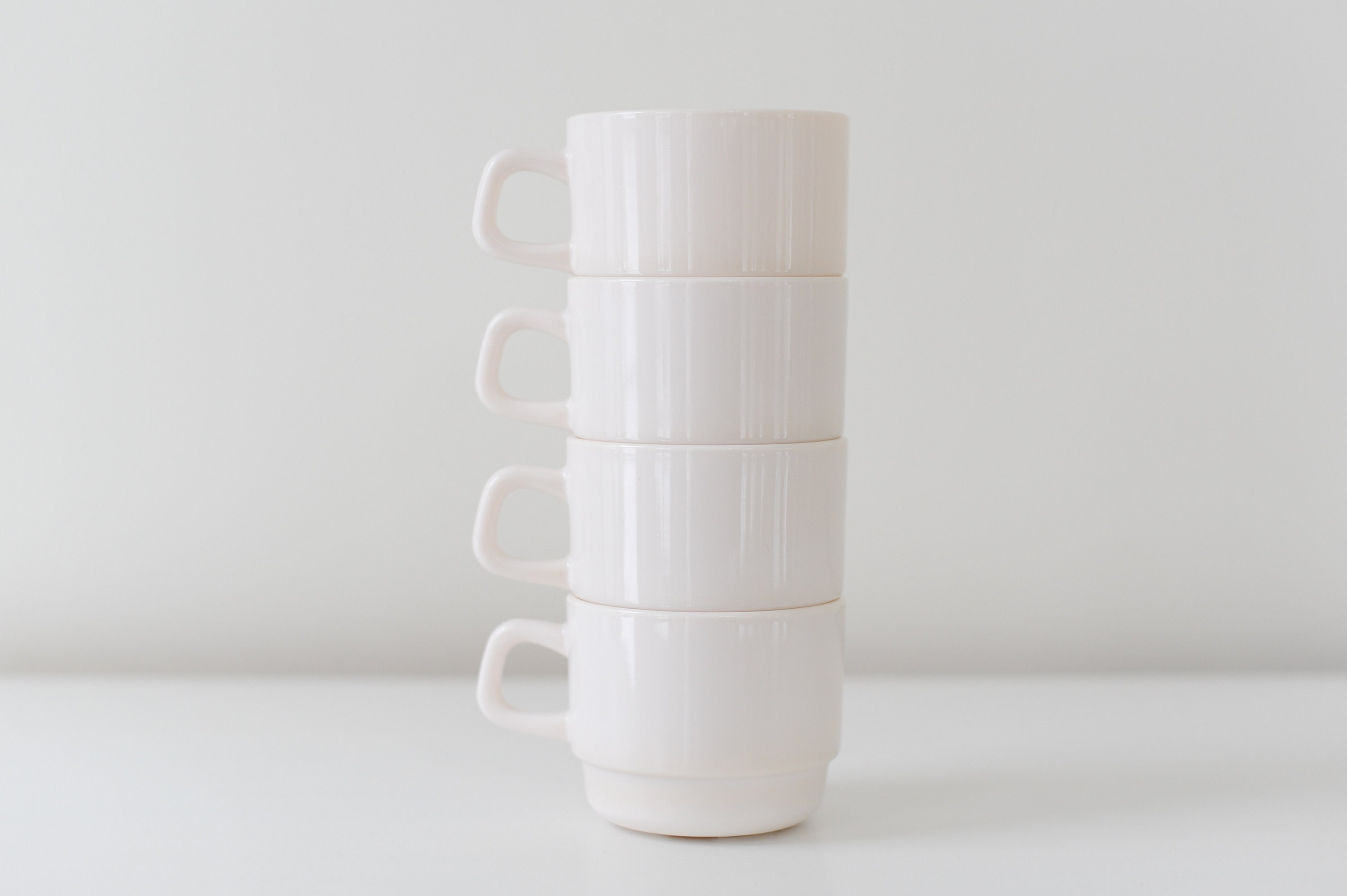 Vintage Stackable Mug Set - Etsy