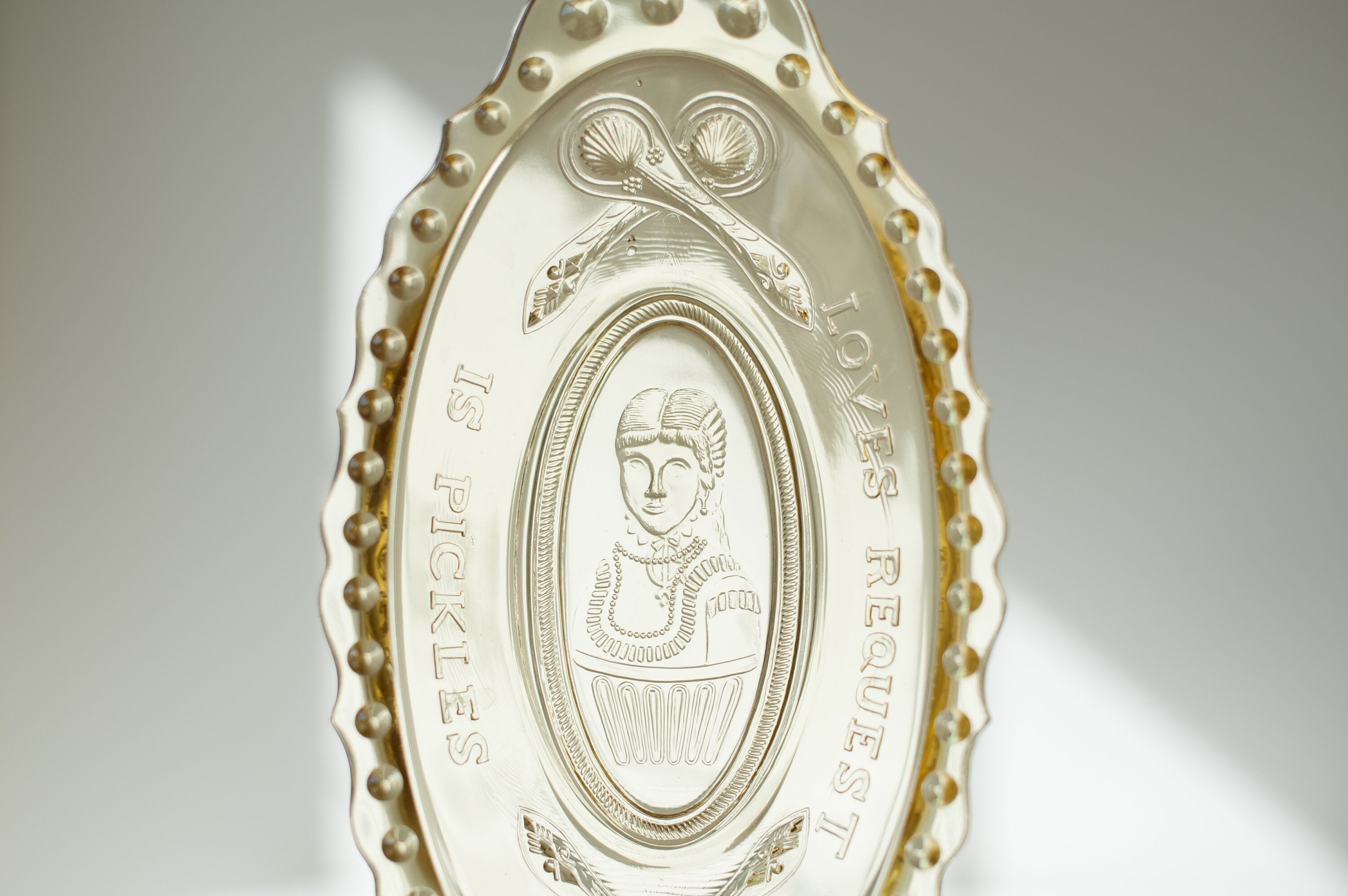 Vintage Amber Glass Pickle Dish - Etsy