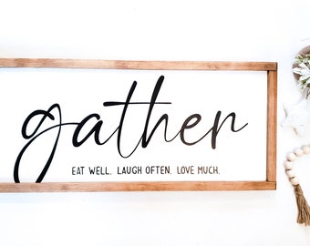 Gather Eat Laugh | Etsy