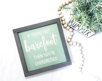 Barefoot House Sign - Etsy
