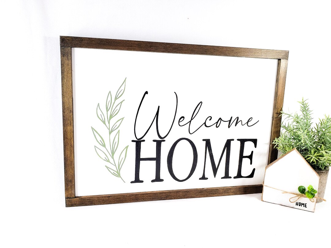 Welcome Home Sign Entry Way Sign - Etsy