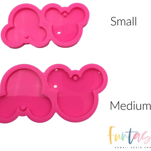 Mouse Head Teardrop Earring Mold Shiny Silicone Molds for | Etsy