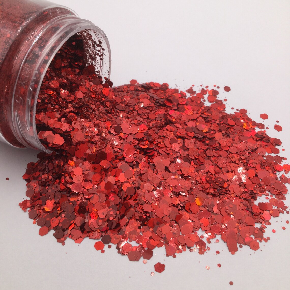 TRUE RED Chunky Glitter Mix Loose Glitter Polyester Glitter | Etsy
