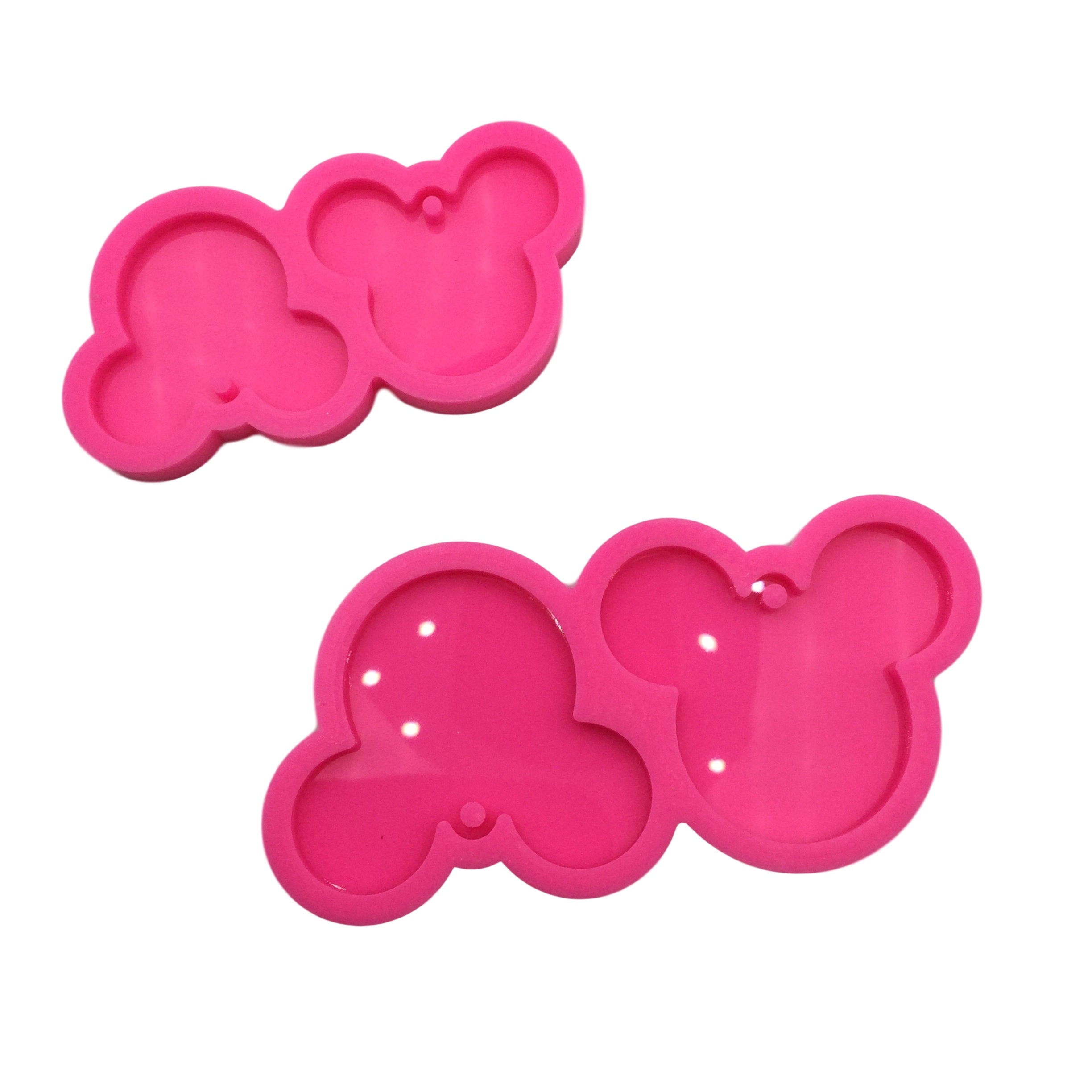 Mouse Head Teardrop Earring Mold Shiny Silicone Molds for | Etsy