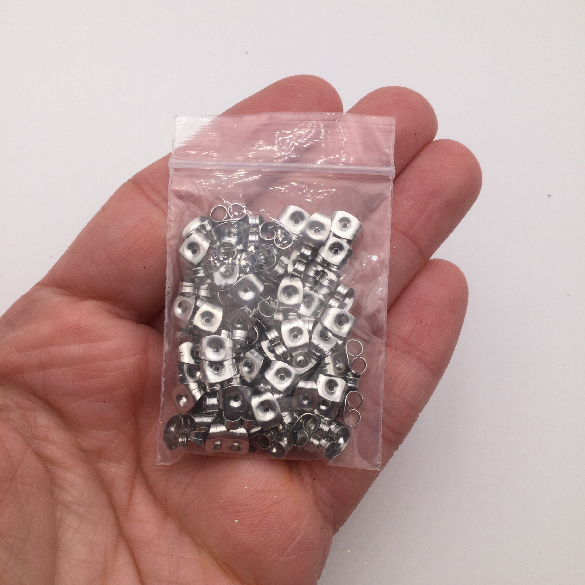 20 pcs Stainless Steel Ear Nuts Pack Earring Backs | Etsy