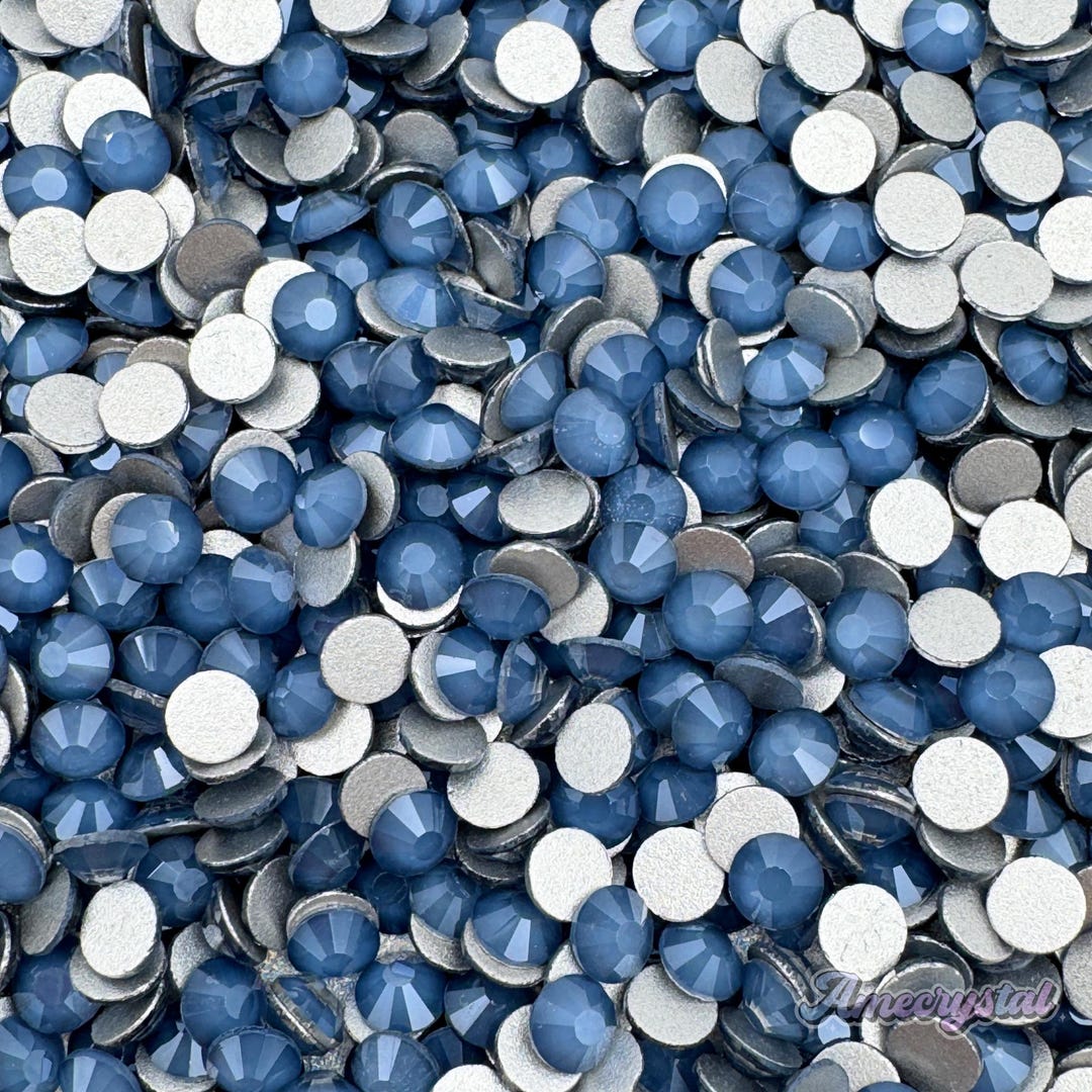 Montana Blue Mocha Matte Glass Rhinestones, Not-hotfix, Choose Size ...