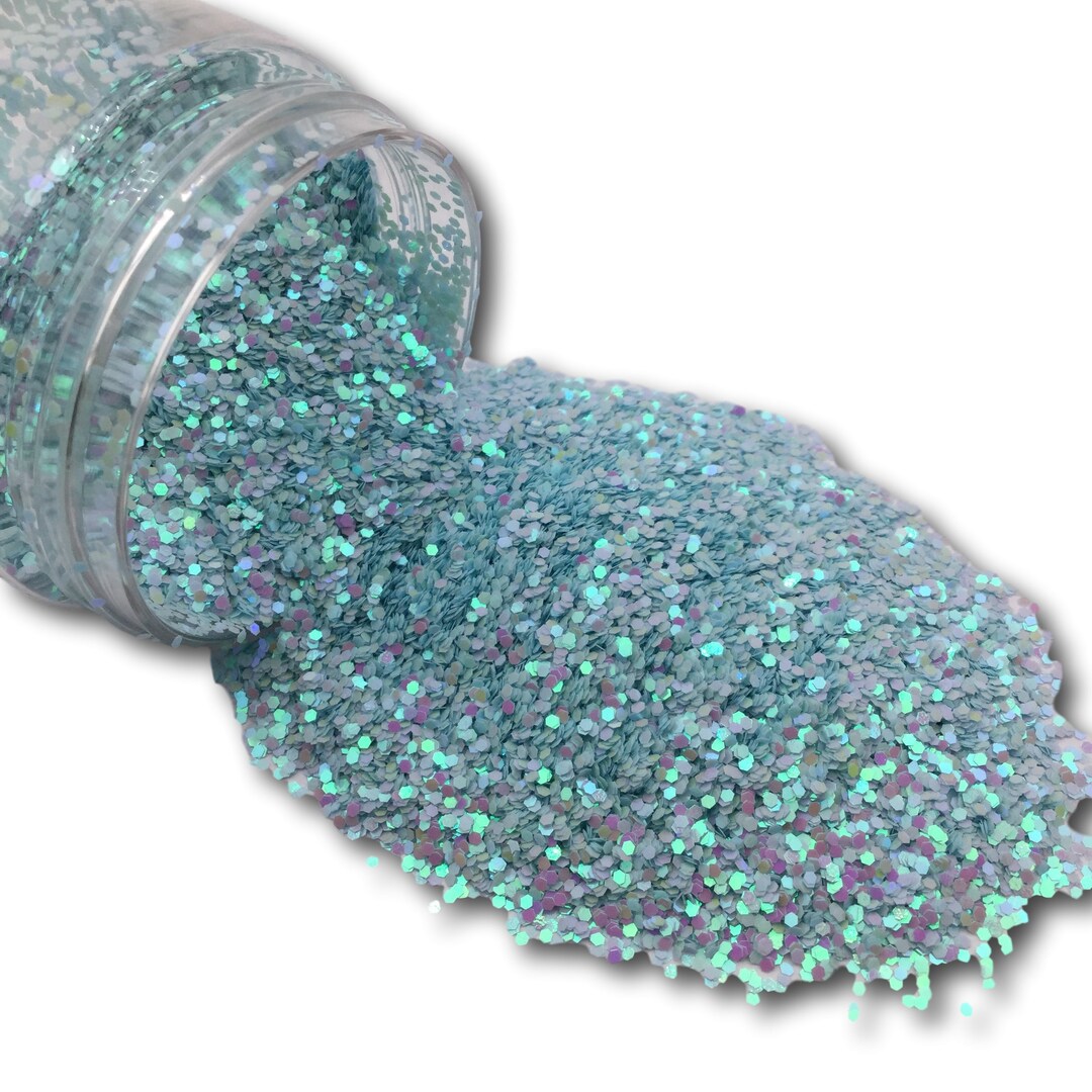 LIGHT BLUE Color Shift Chunky Glitter Mix, Loose Glitter, Polyester ...