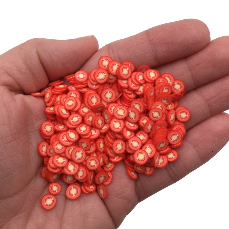 TOMATO Polymer Clay Slices, Fake Sprinkles, Clay Slices for Nail Art ...