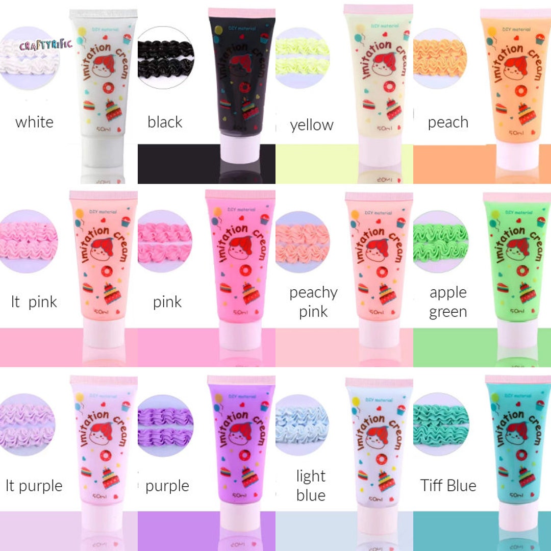 50ml Fake Whipped Cream, Whipped Cream Glue, Silicone Simulation Cream ...