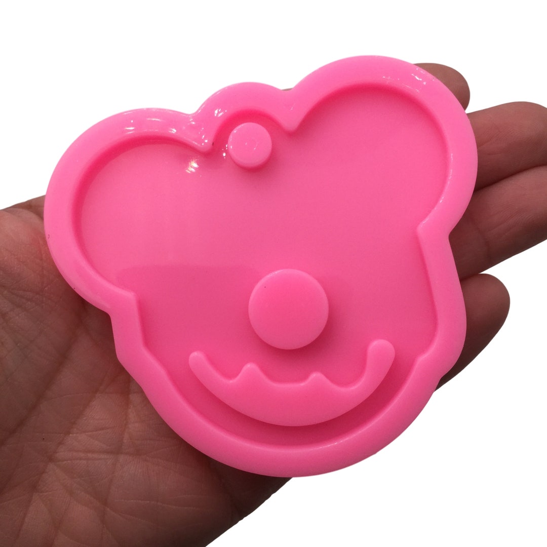 SHINY MOUSE HEAD Pendant Mold, Silicone Molds for Epoxy Crafts, Resin ...